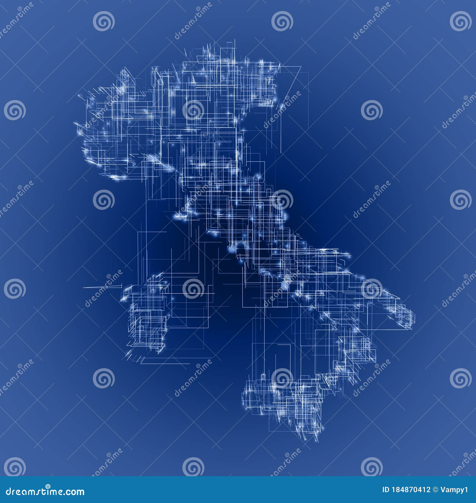 Italy Map, Connections, Network. Smart Working, Digitalization and ...