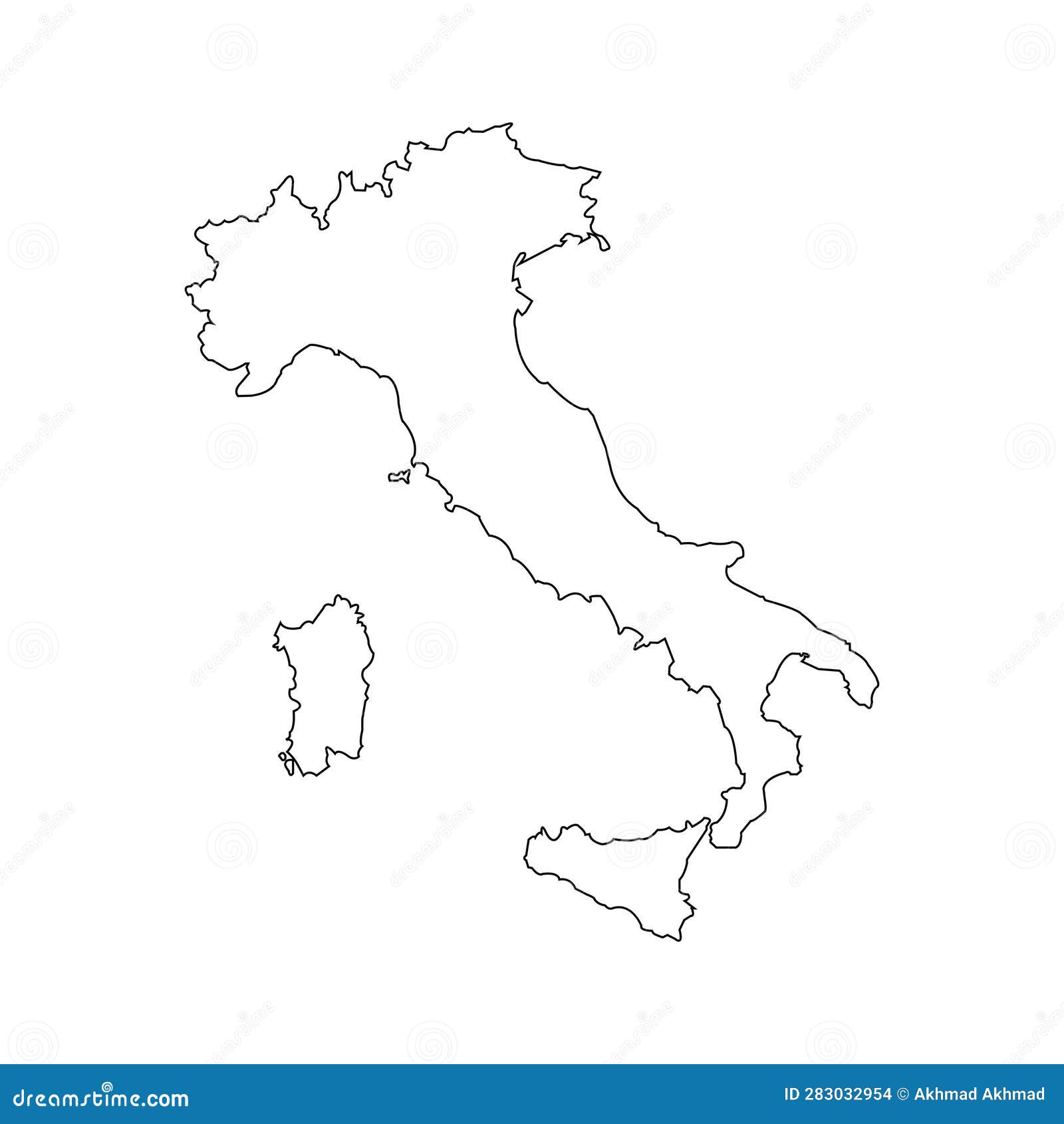 Italy map icon stock vector. Illustration of nation - 283032954