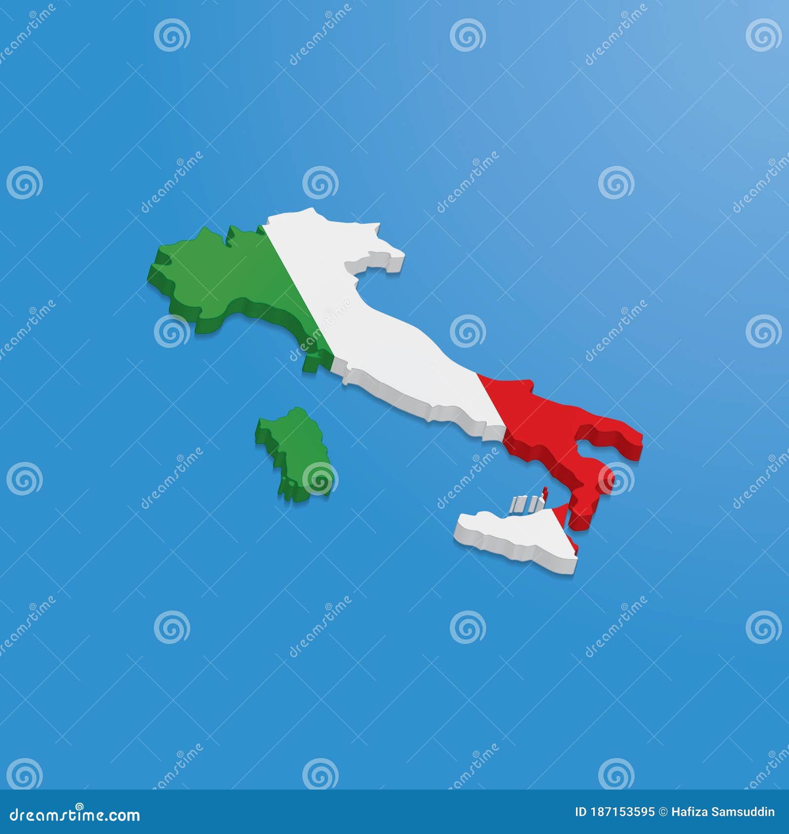 Italy Map Label. Vector Illustration Decorative Design Stock Vector ...