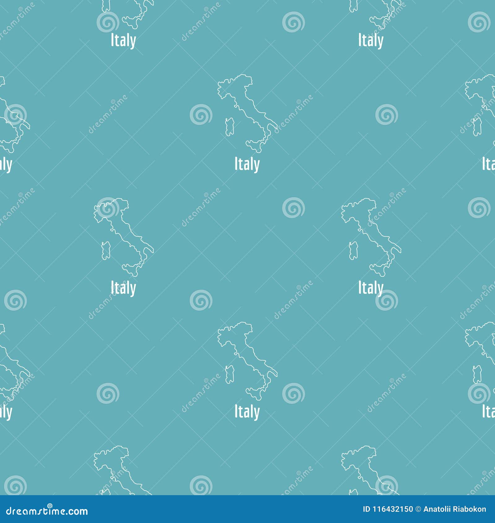 Italy Map Thin Line Vector Simple Stock Vector - Illustration of maps ...