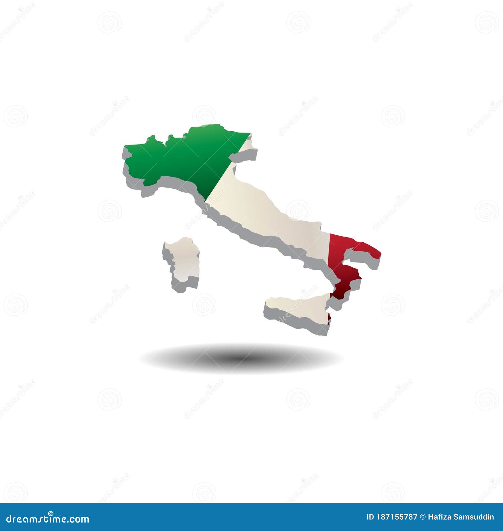 Italy Map. Vector Illustration Decorative Design Stock Vector ...