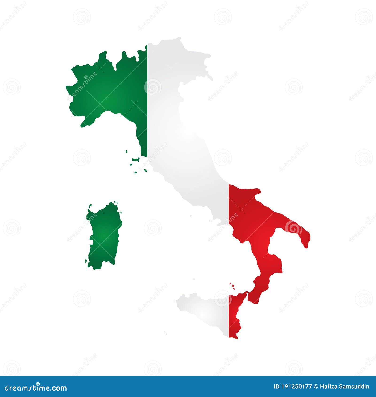 Italy Map. Vector Illustration Decorative Design Stock Vector ...