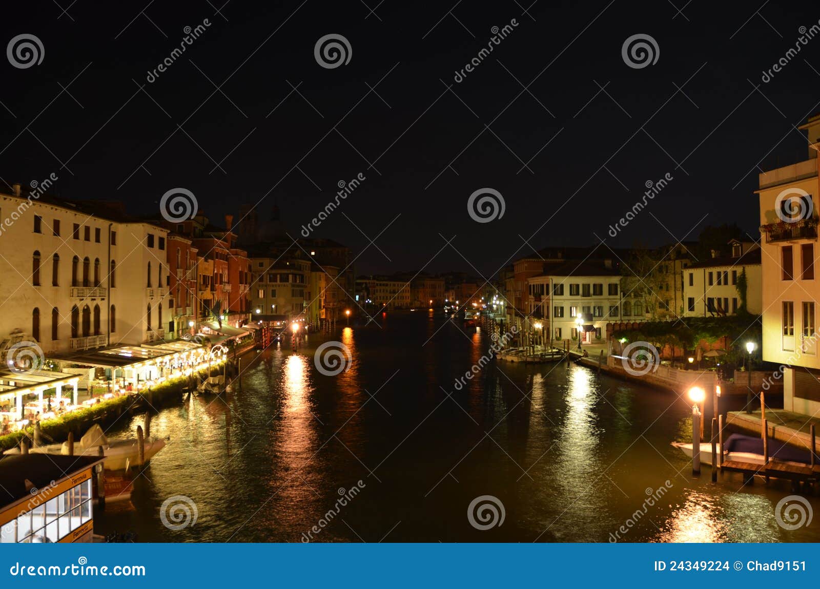 Italy at night stock photo. Image of boat, river, venice - 24349224