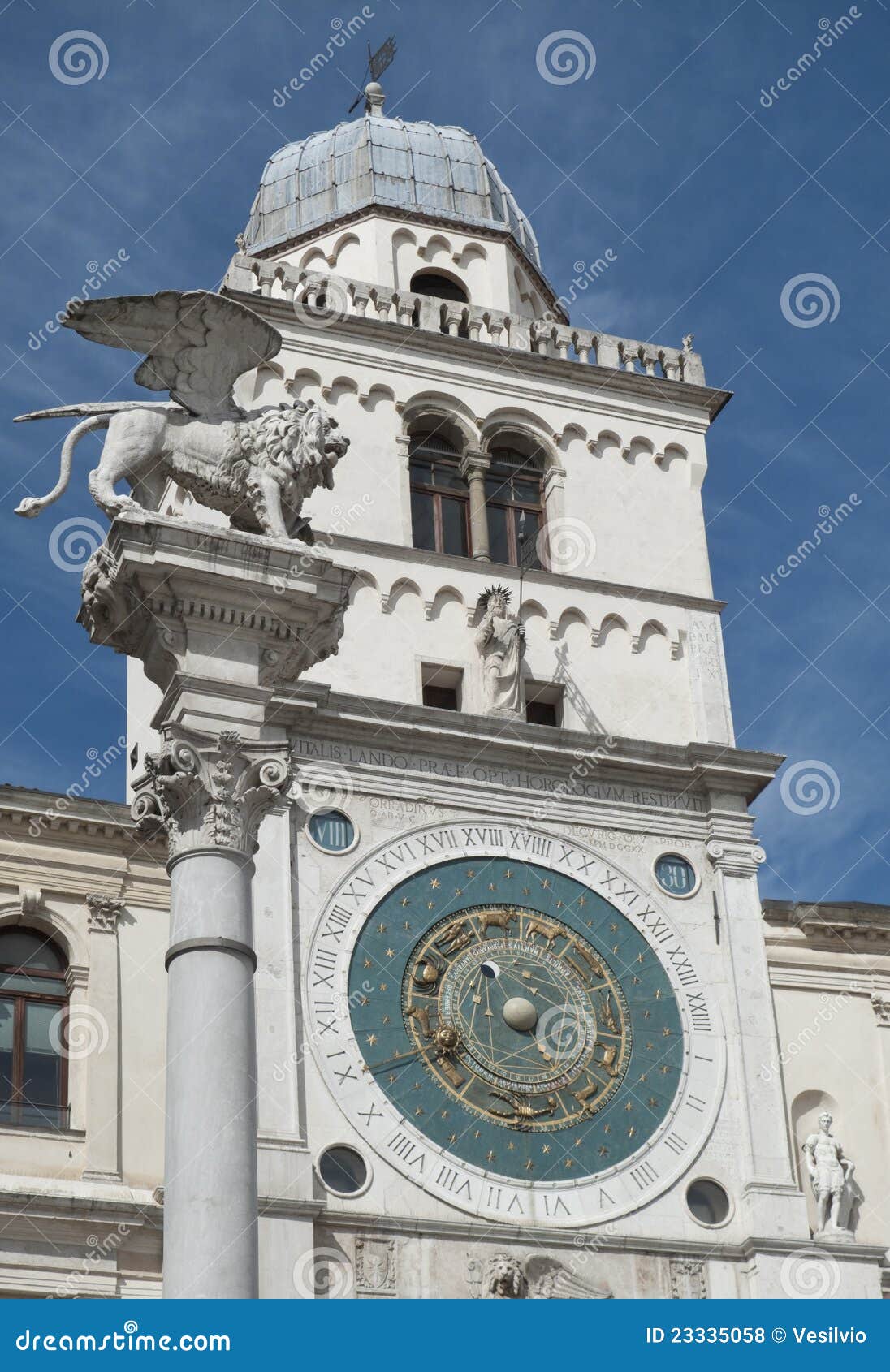 Italy, Padua: Ancient Clock Tower Stock Photo - Image of landmark ...