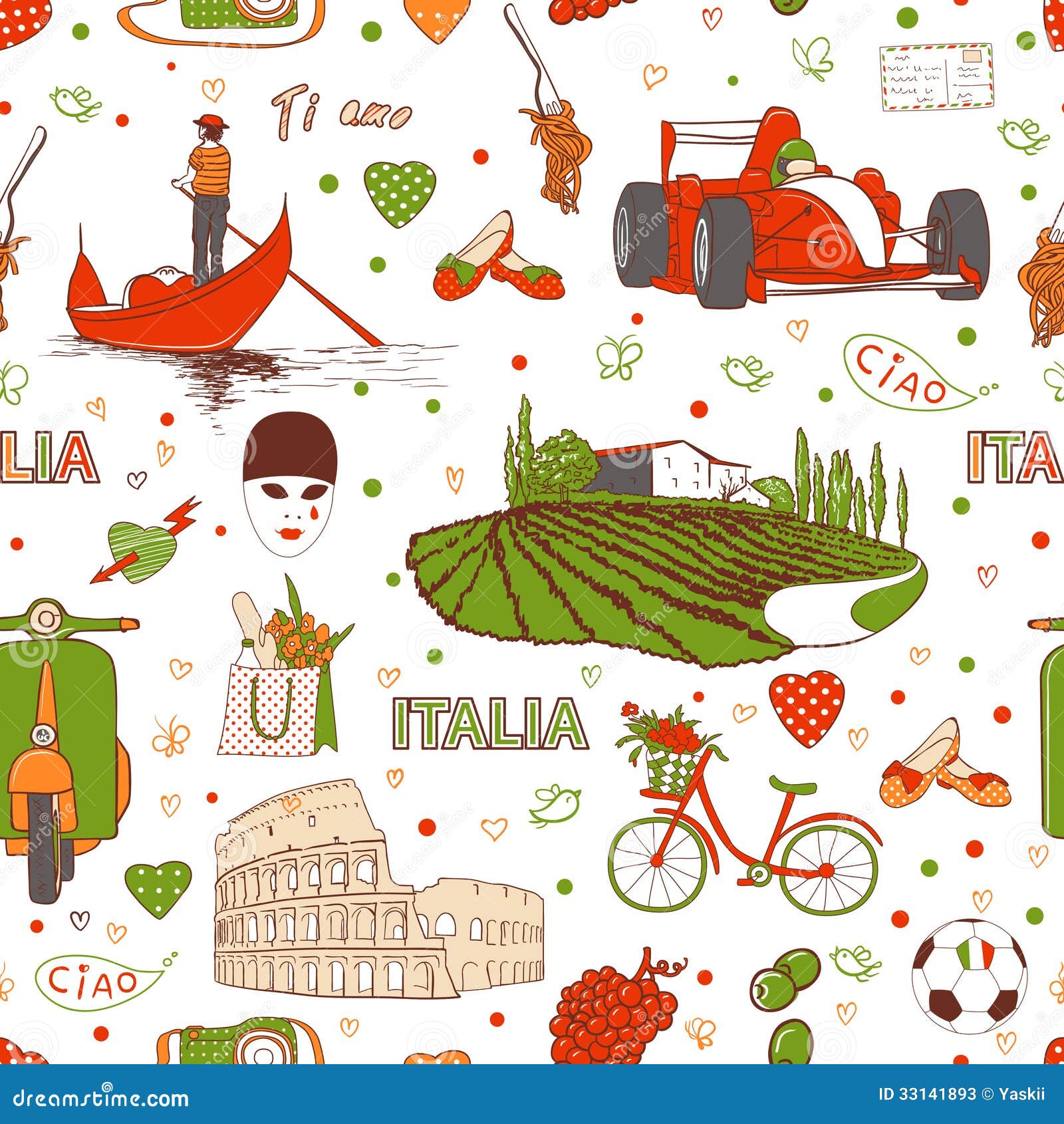 Italy pattern stock illustration. Illustration of capital - 33141893