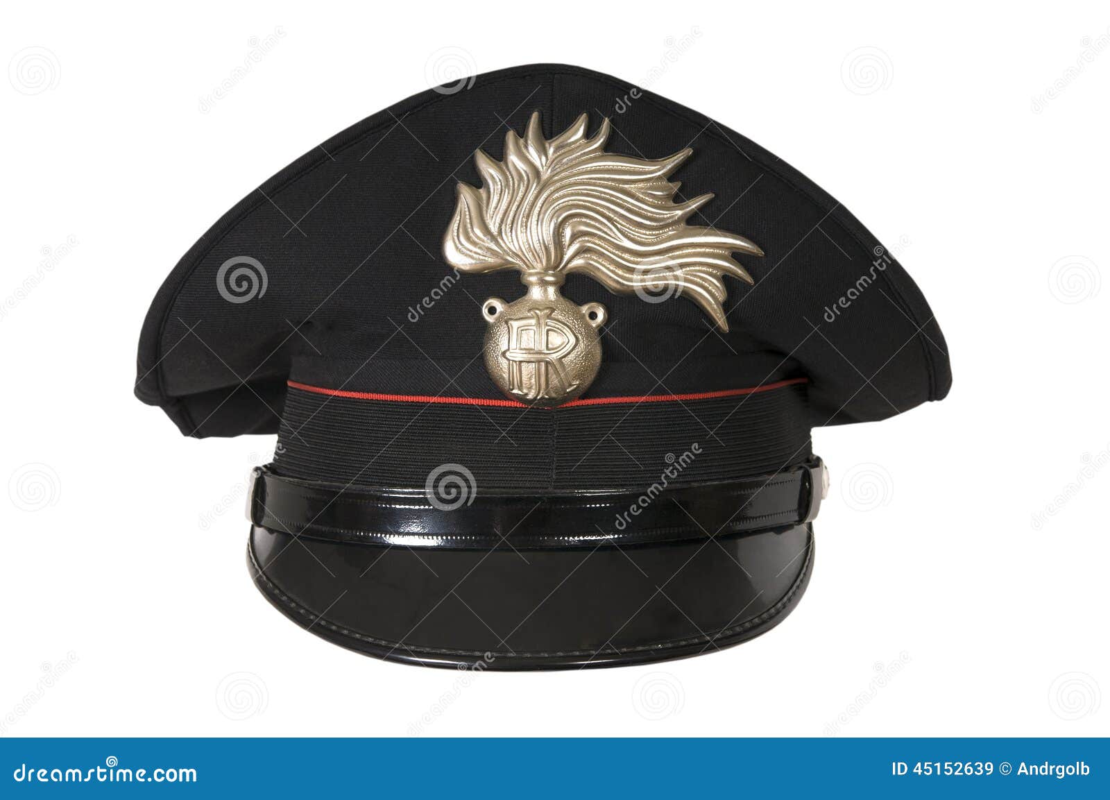 Italy police hat, against stock image. Image of uniform - 45152639