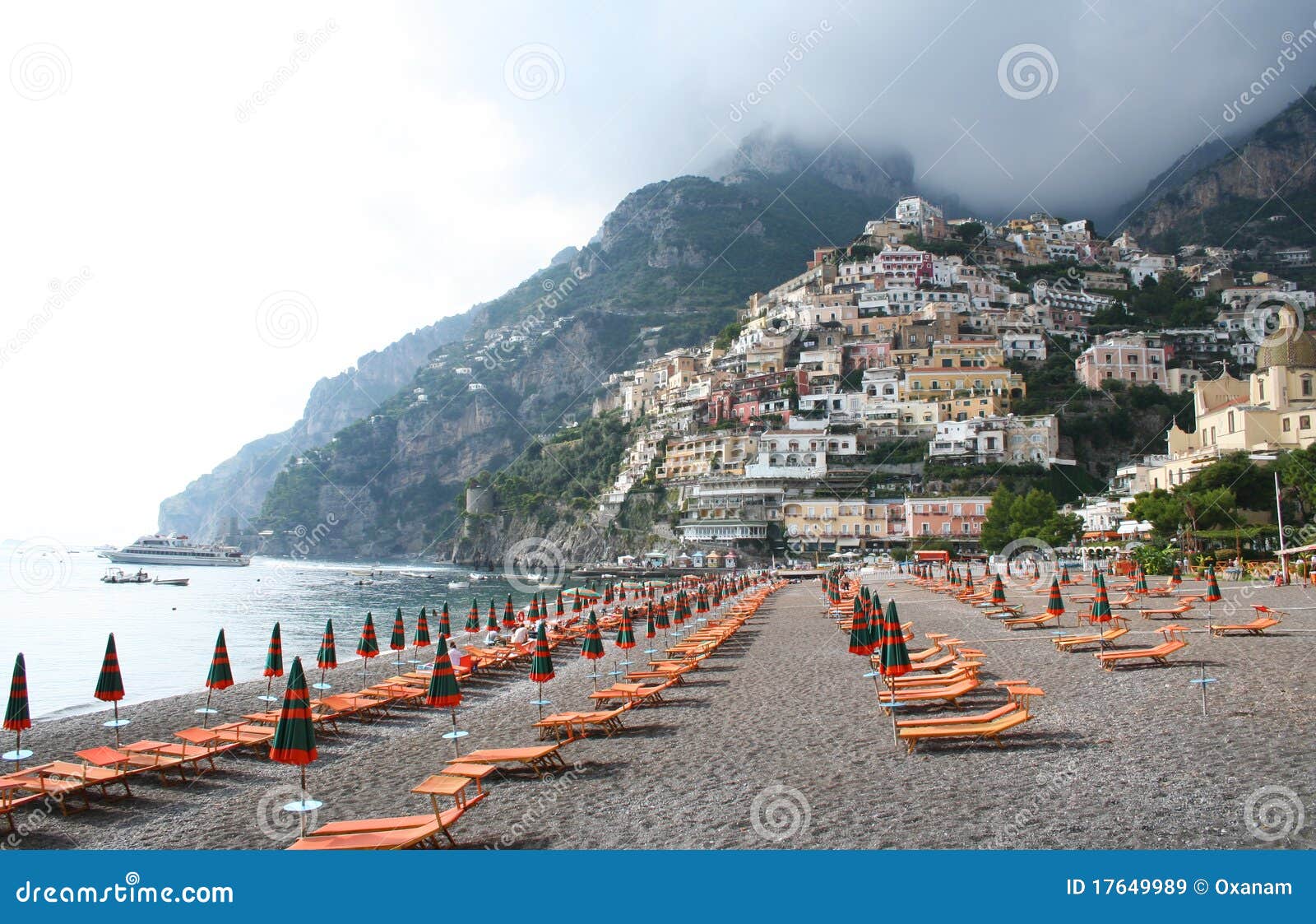 Italy. Positano beach. stock image. Image of landscape - 17649989