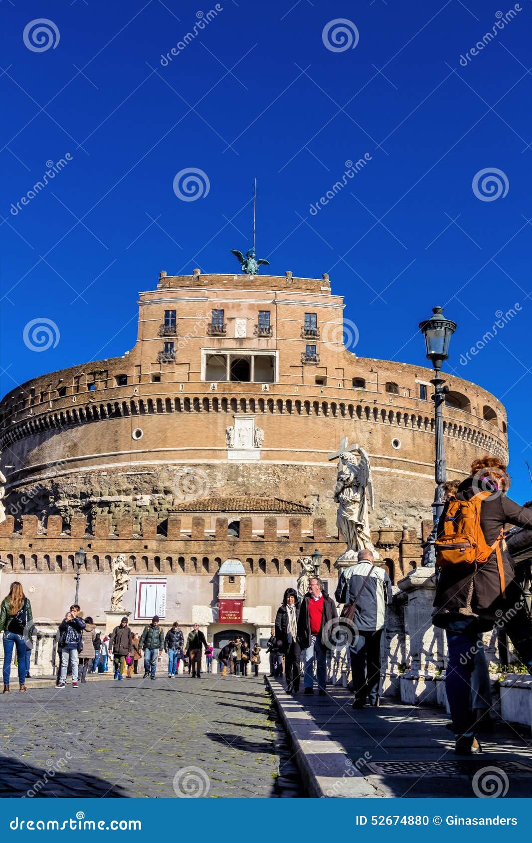 Italy, Rome, Castel Sant Angelo Editorial Image - Image of rome ...