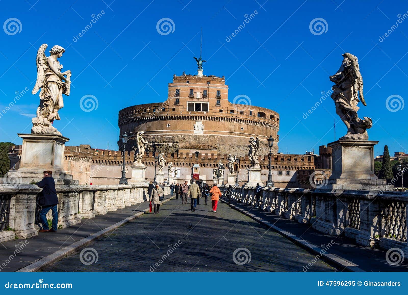 Italy, Rome, Castel Sant Angelo Editorial Image - Image of city ...