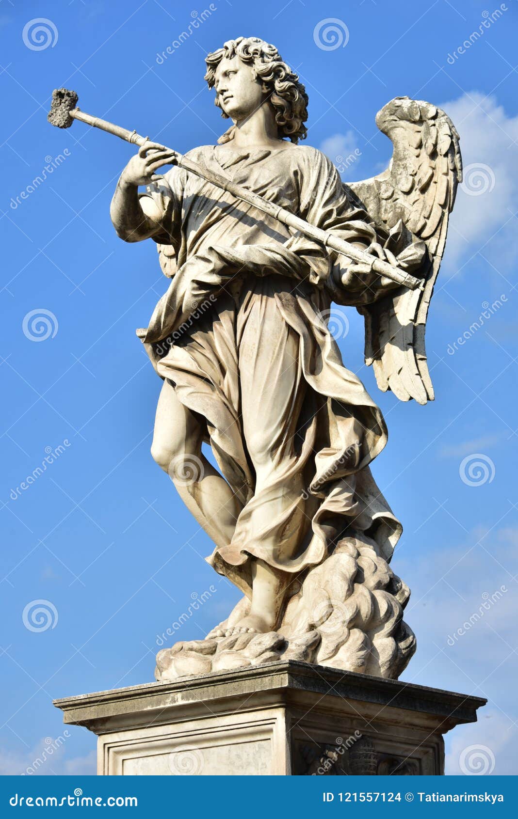 Italy - Rome, Castel Sant`Angelo, Statua Di Angelo Con La Spugna Stock ... Italy - Rome, Castel Sant`Angelo, Statua Di Angelo Con La Spugna Stock ...