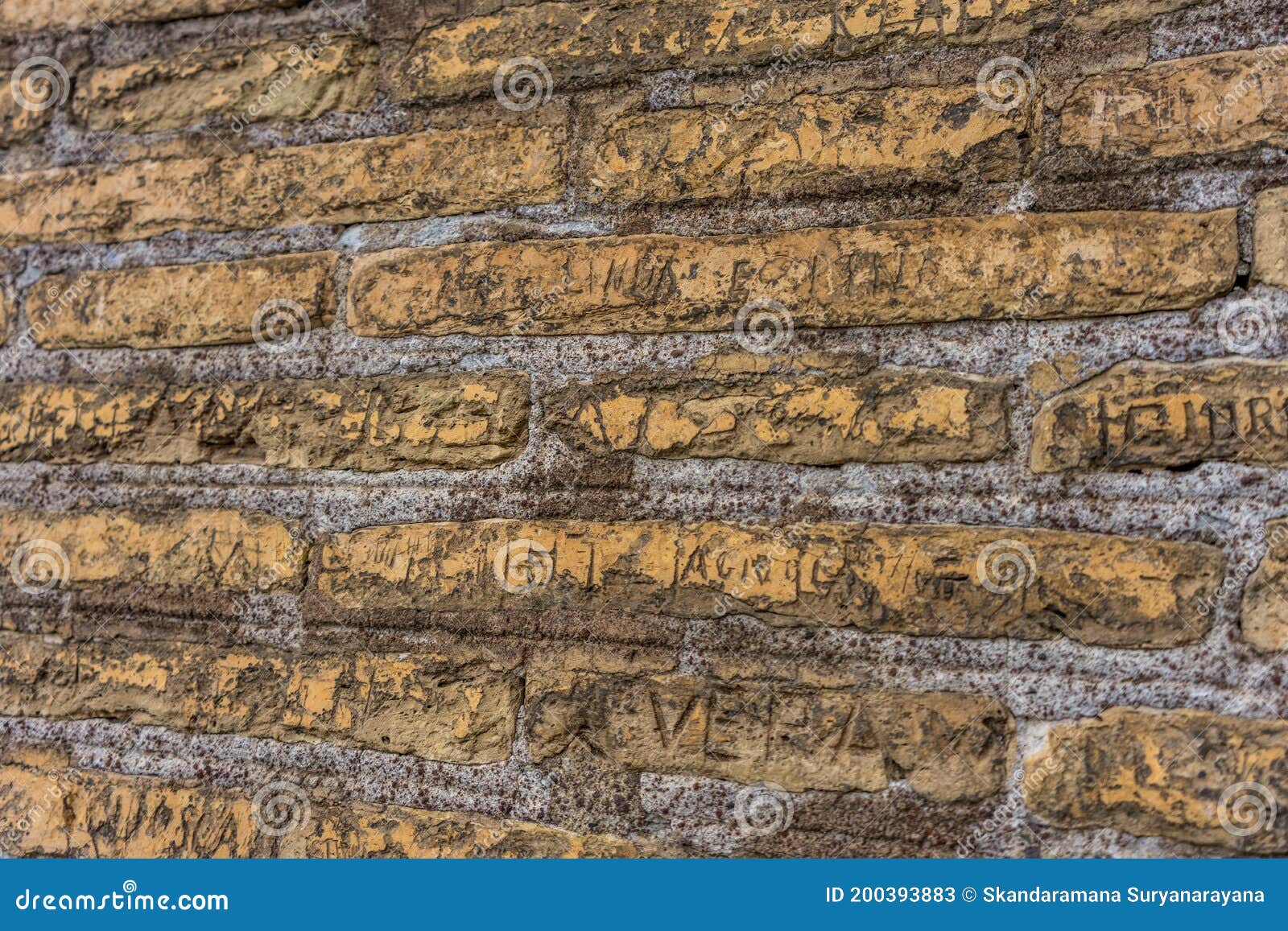 Italy, Rome, Colosseum, a Close Up of a Bricks at the Colosseum Stock ...