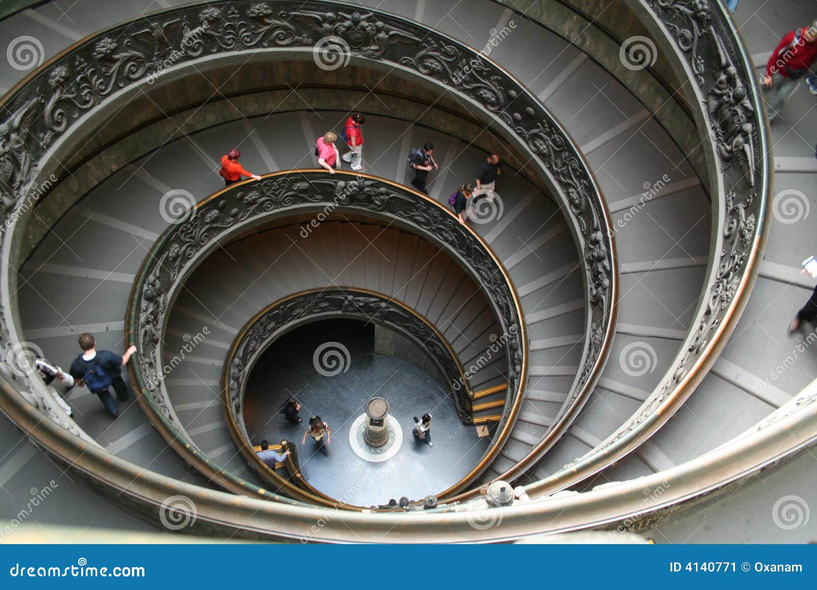 Italy. Rome. Vatican. a Double Spiral Staircase Editorial Photo - Image ...