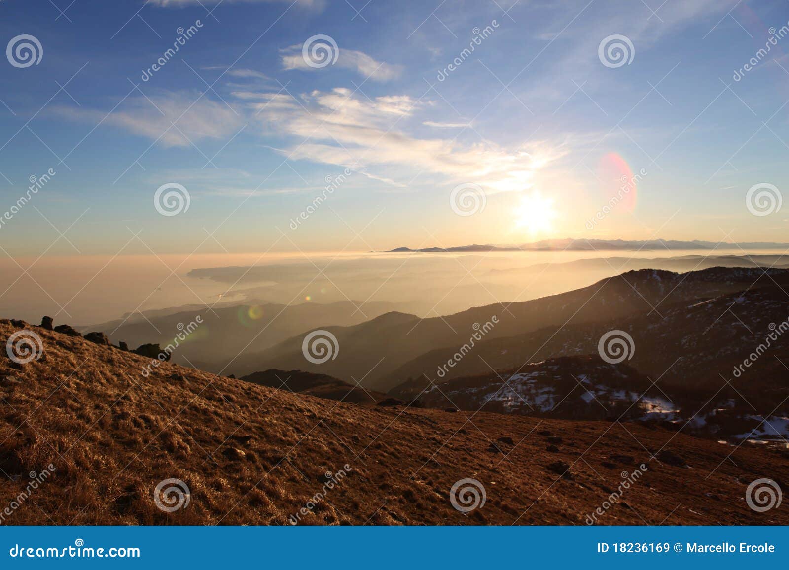 Italy s sunset stock image. Image of horizon, colorful - 18236169