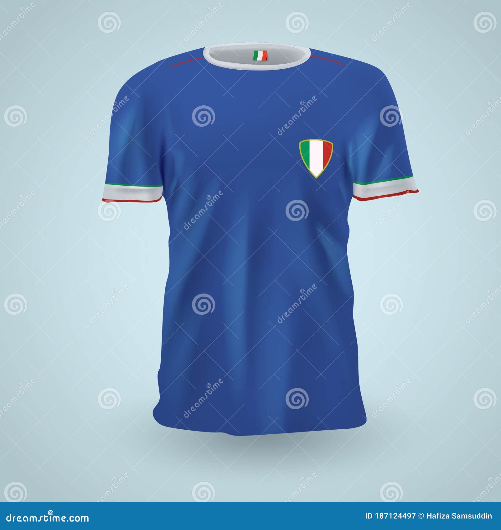 Italy Soccer Jersey. Vector Illustration Decorative Design Stock Vector ...