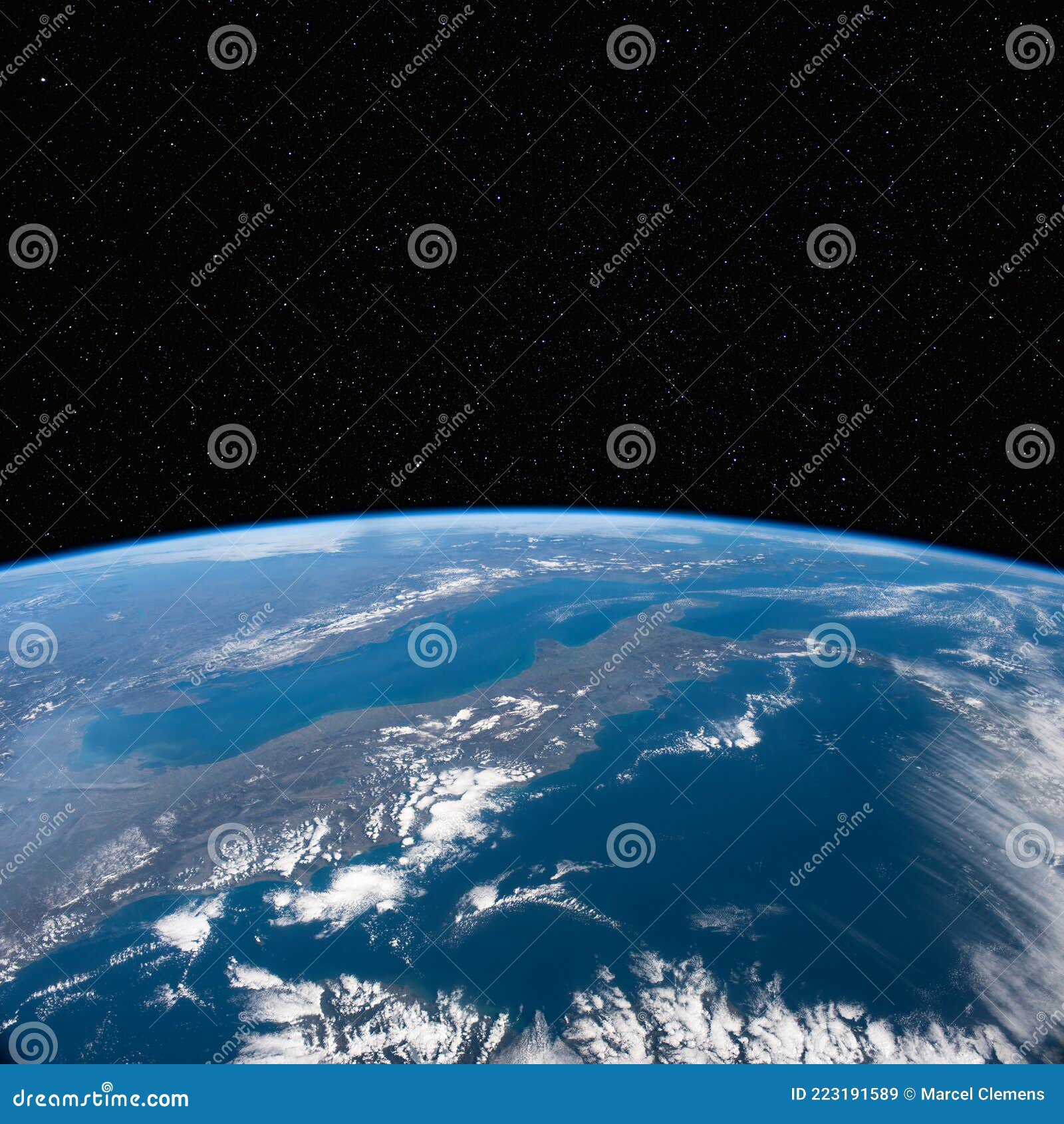 Italy from space stock image. Image of planet, continent - 223191589