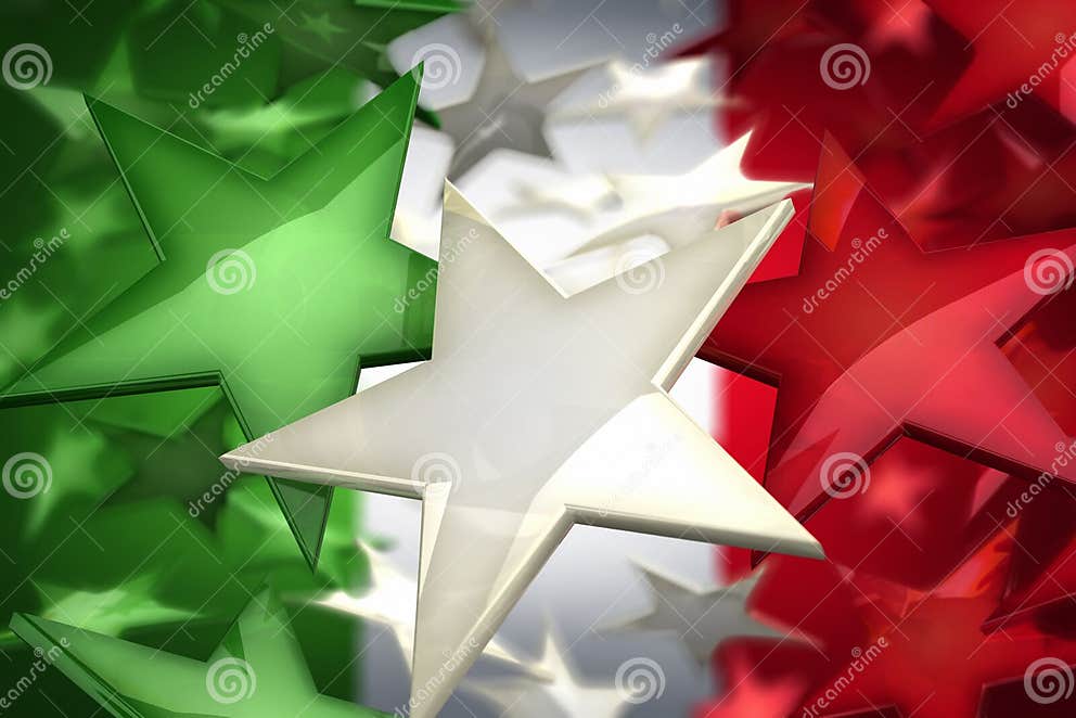 Italy stars stock illustration. Illustration of white - 6735868