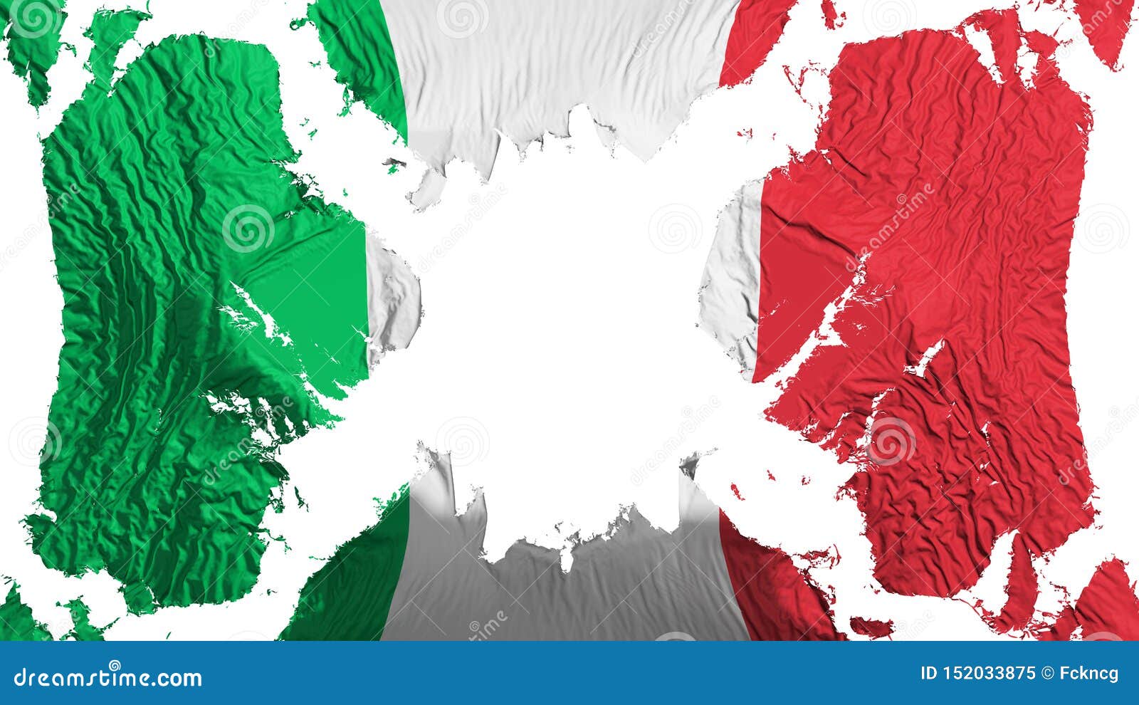 Italy Torn Flag Fluttering in the Wind Stock Illustration ...