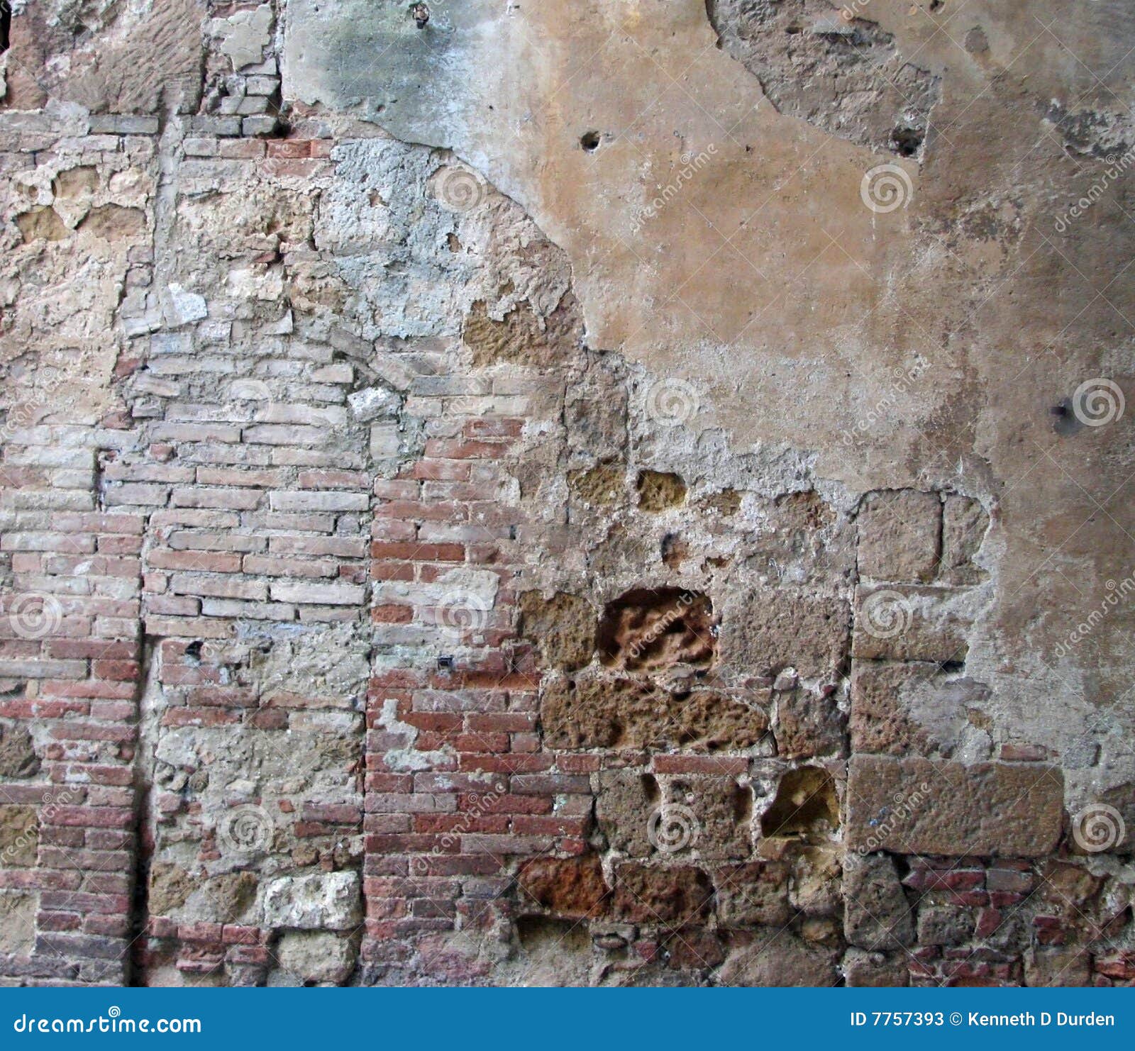 Italy Tuscan Stucco and Broken Brick Stock Image - Image of tuscan ...