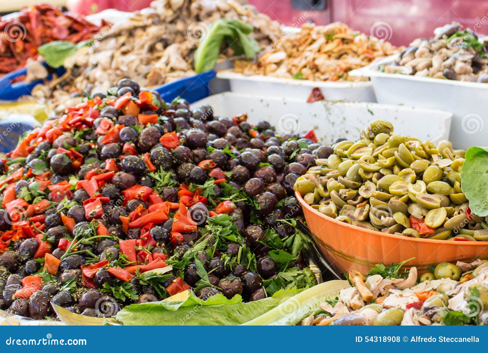 Italy: a Typical Stall with Sicilian Products Stock Photo - Image of ...