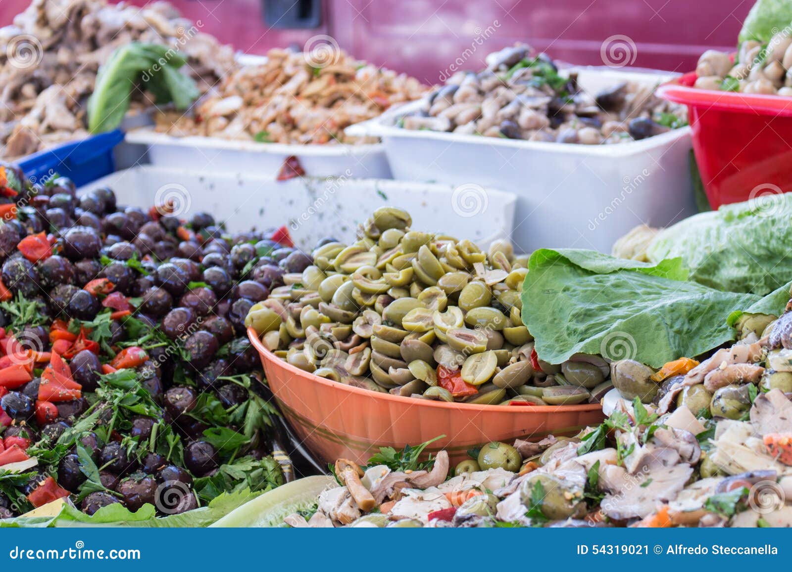 Italy: a Typical Stall with Sicilian Products Stock Image - Image of ...