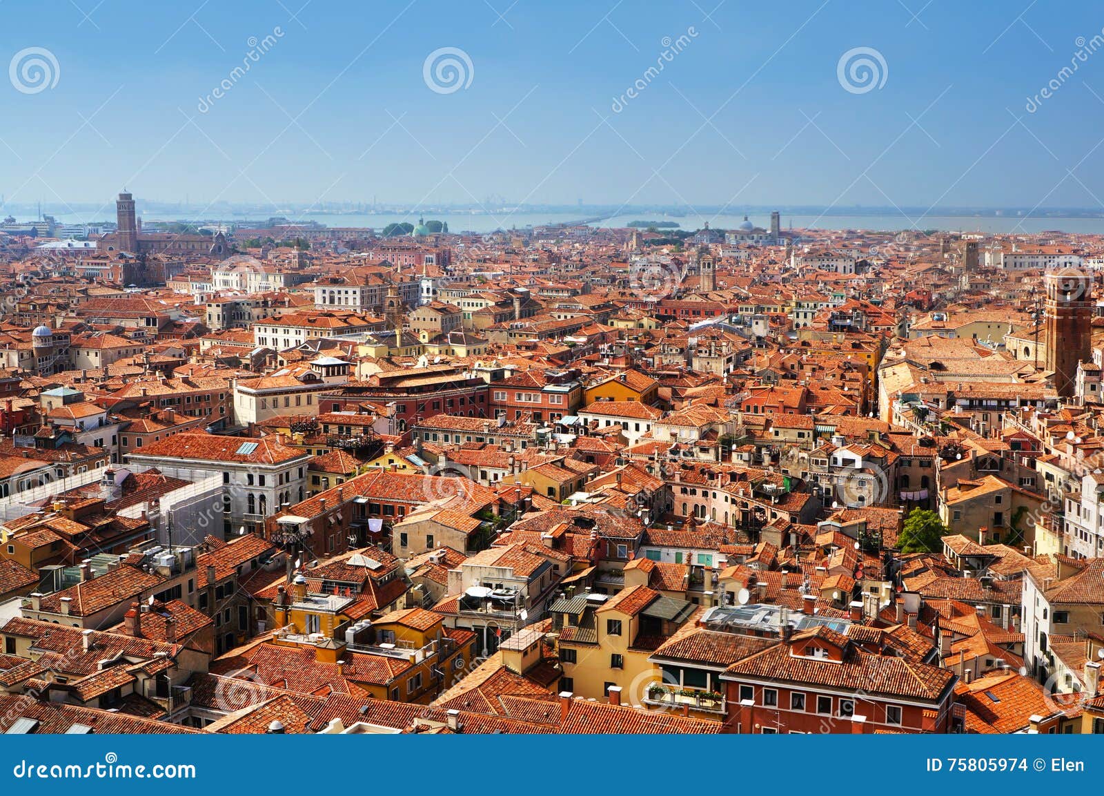 Italy. Venice. Top view stock photo. Image of history - 75805974