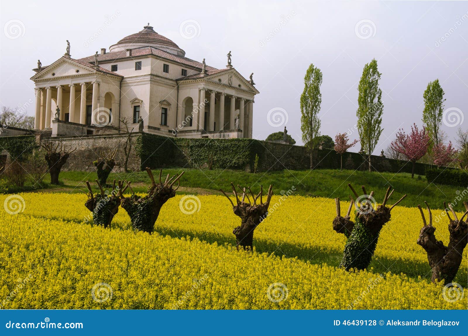 Italy, Vicenza, rotunda. stock photo. Image of italy - 46439128