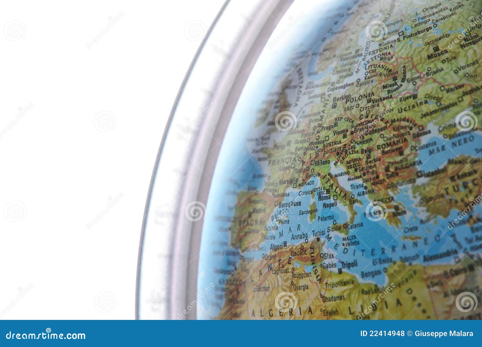 Italy in the world map. stock photo. Image of asia, heavenly - 22414948