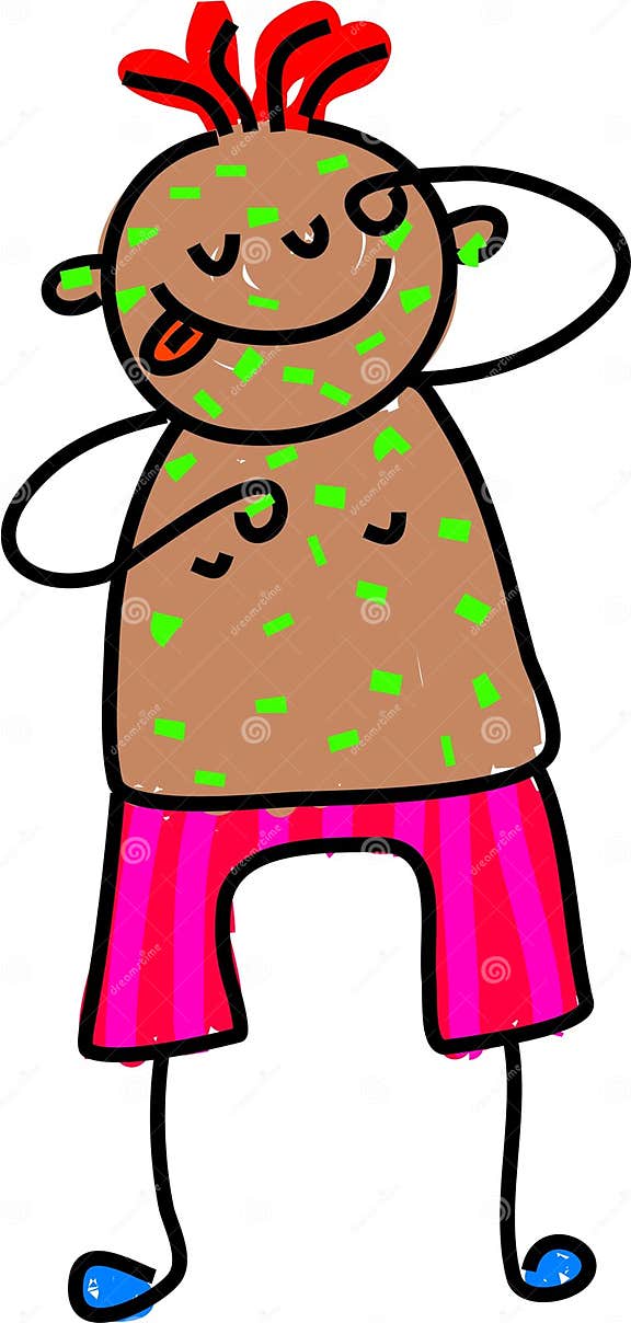 Itchy kid stock vector. Illustration of itching, irritation - 1036743