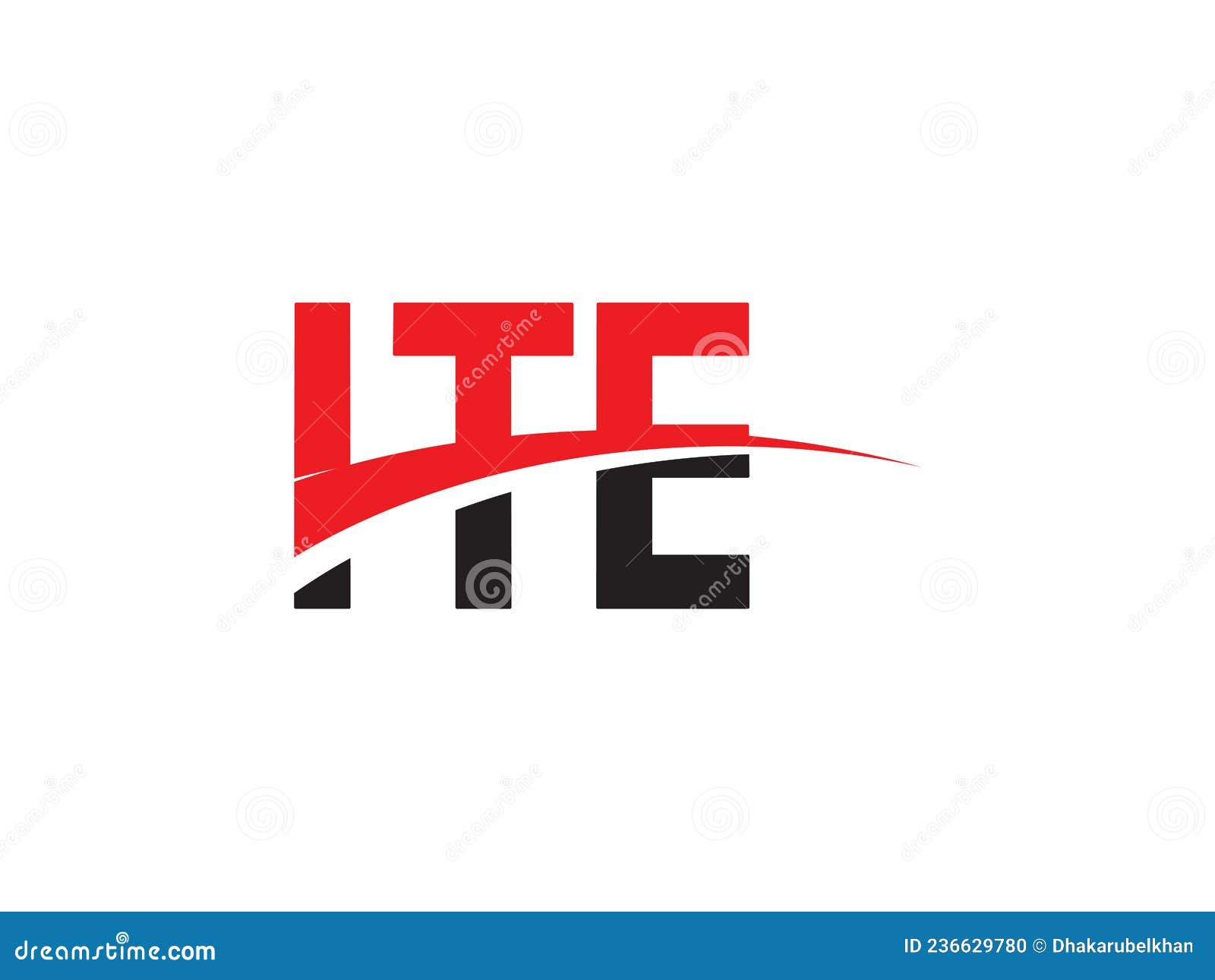 ITE Letter Initial Logo Design Vector Illustration Stock Vector ...
