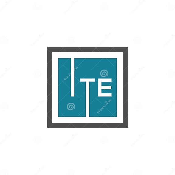ITE Letter Logo Design on WHITE Background. ITE Creative Initials ...