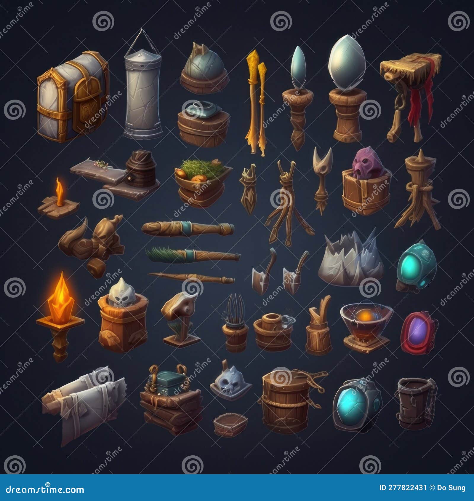 Item game 2d stock illustration. Illustration of gaming - 277822431