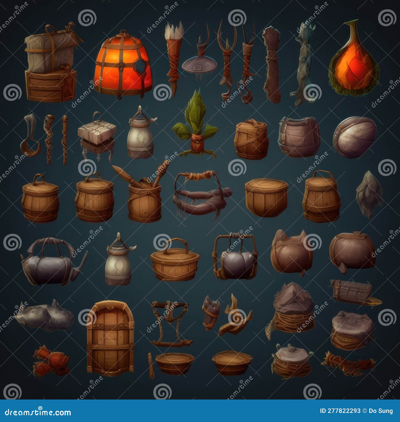 Item game 2d stock illustration. Illustration of graphics - 277822293