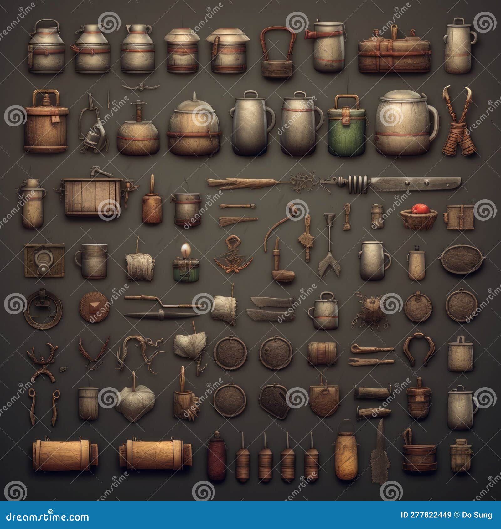 Item game 2d stock illustration. Illustration of adventure - 277822449