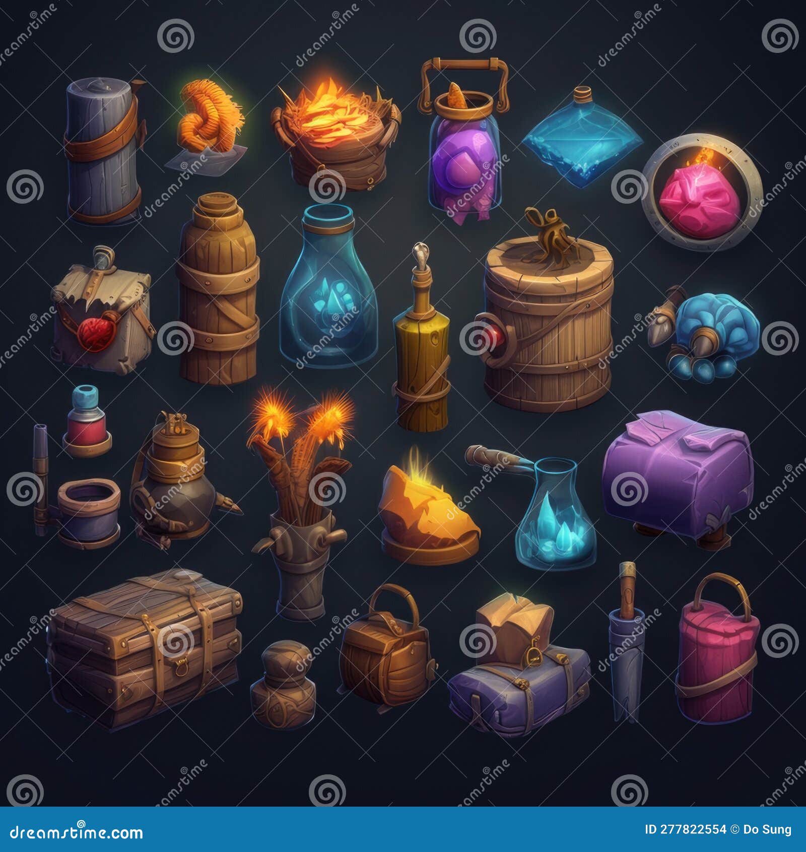 Item game 2d stock illustration. Illustration of keys - 277822554