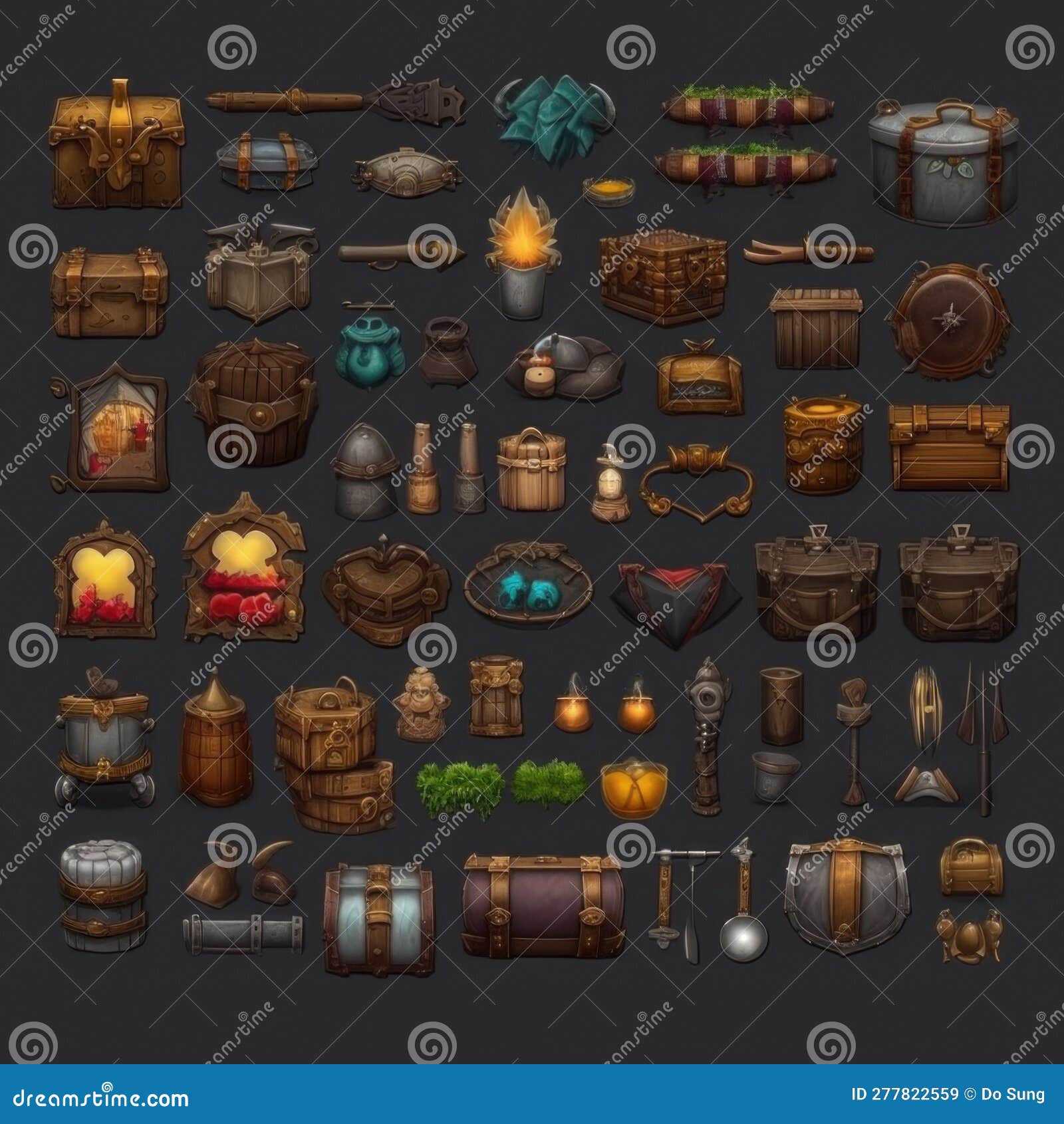 Item game 2d stock illustration. Illustration of games - 277822559