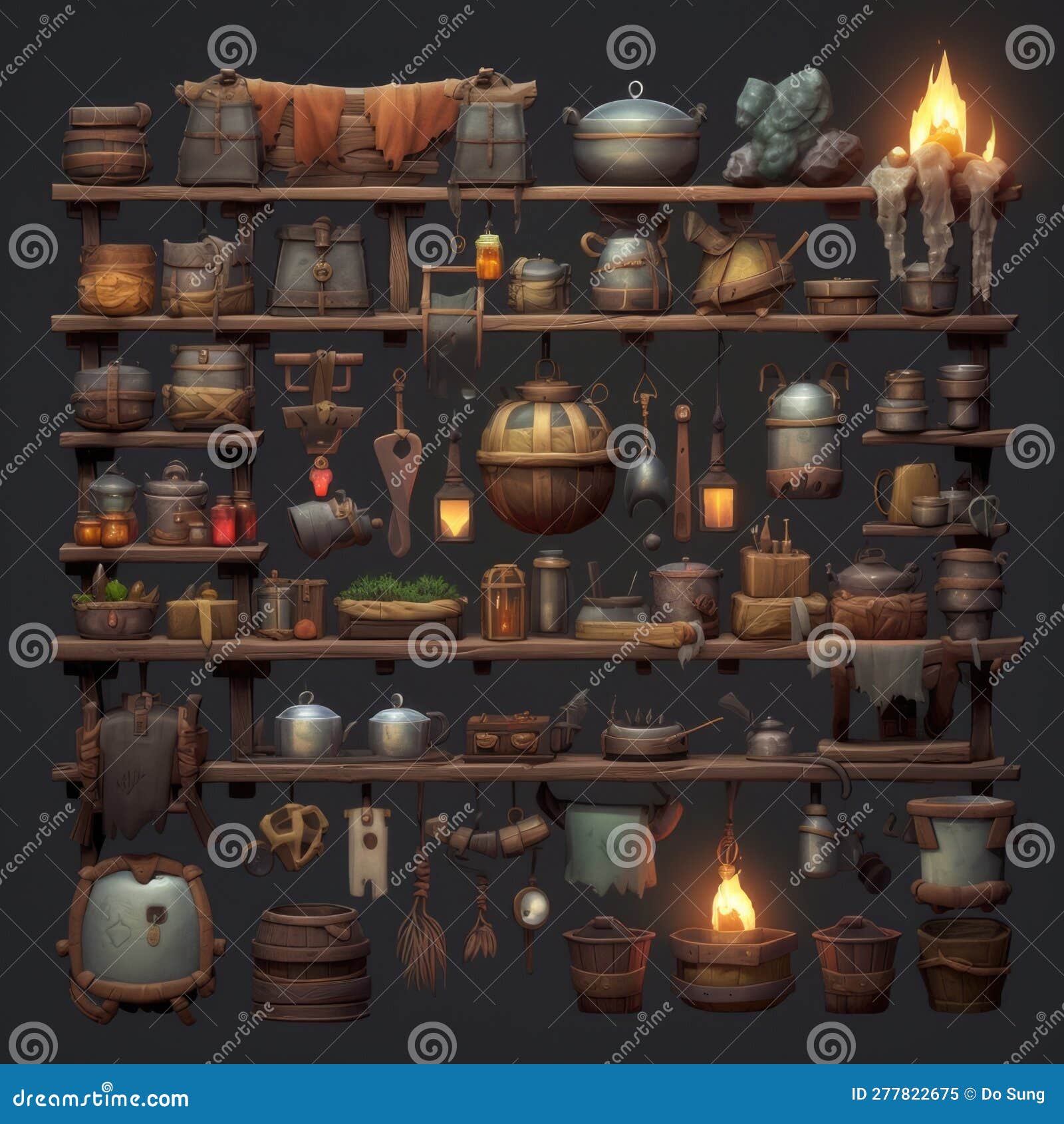 Item game 2d stock illustration. Illustration of adventure - 277822675