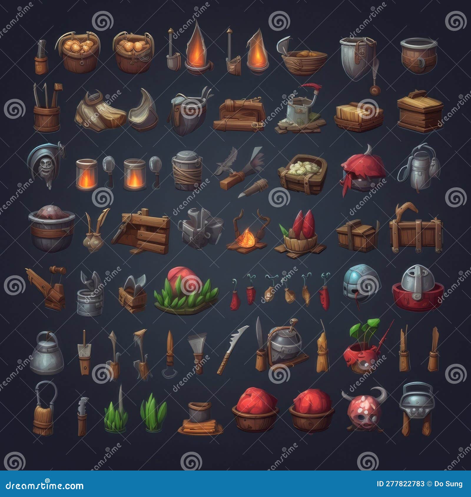 Item game 2d stock illustration. Illustration of shape - 277822783