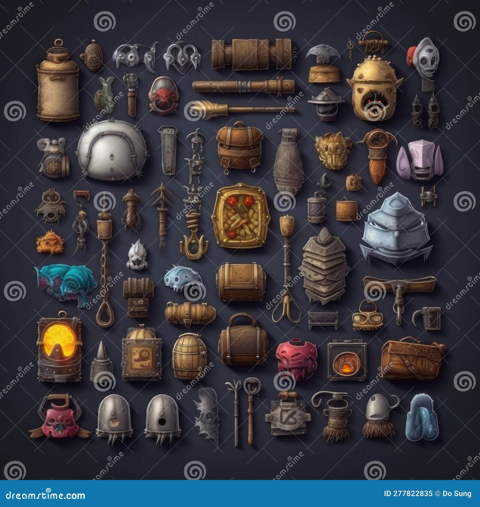 Item game 2d stock illustration. Illustration of shape - 277822835