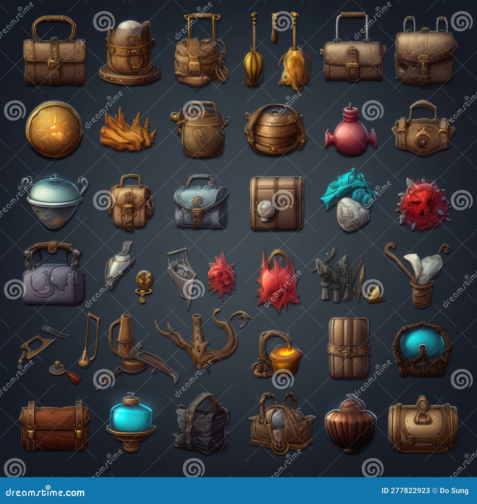 Item game 2d stock illustration. Illustration of shape - 277822923