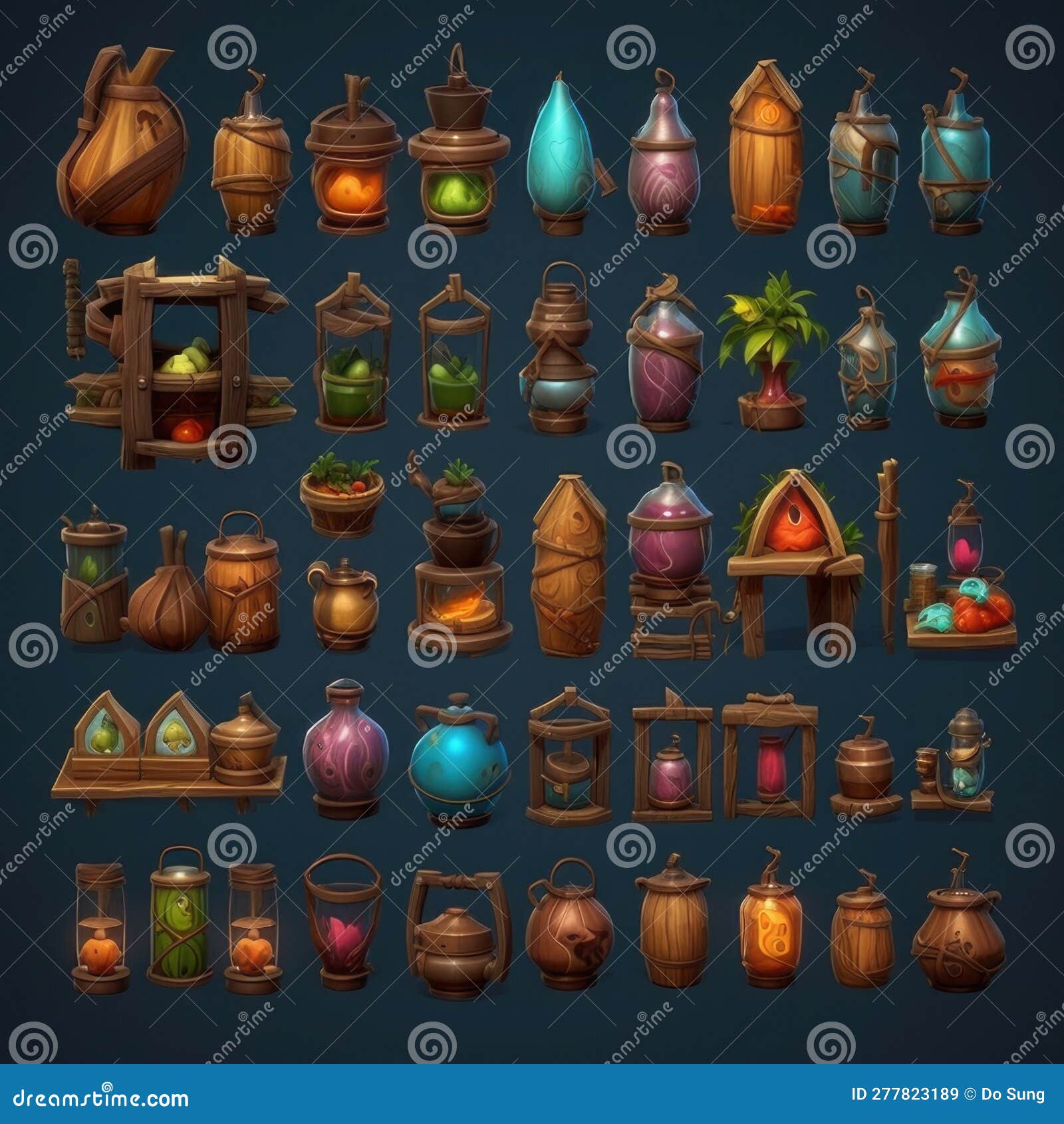 Item game 2d stock illustration. Illustration of leisure - 277823189