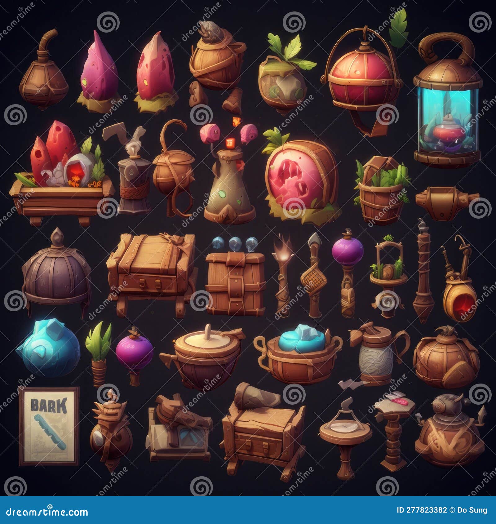 Item game 2d stock illustration. Illustration of digital - 277823382