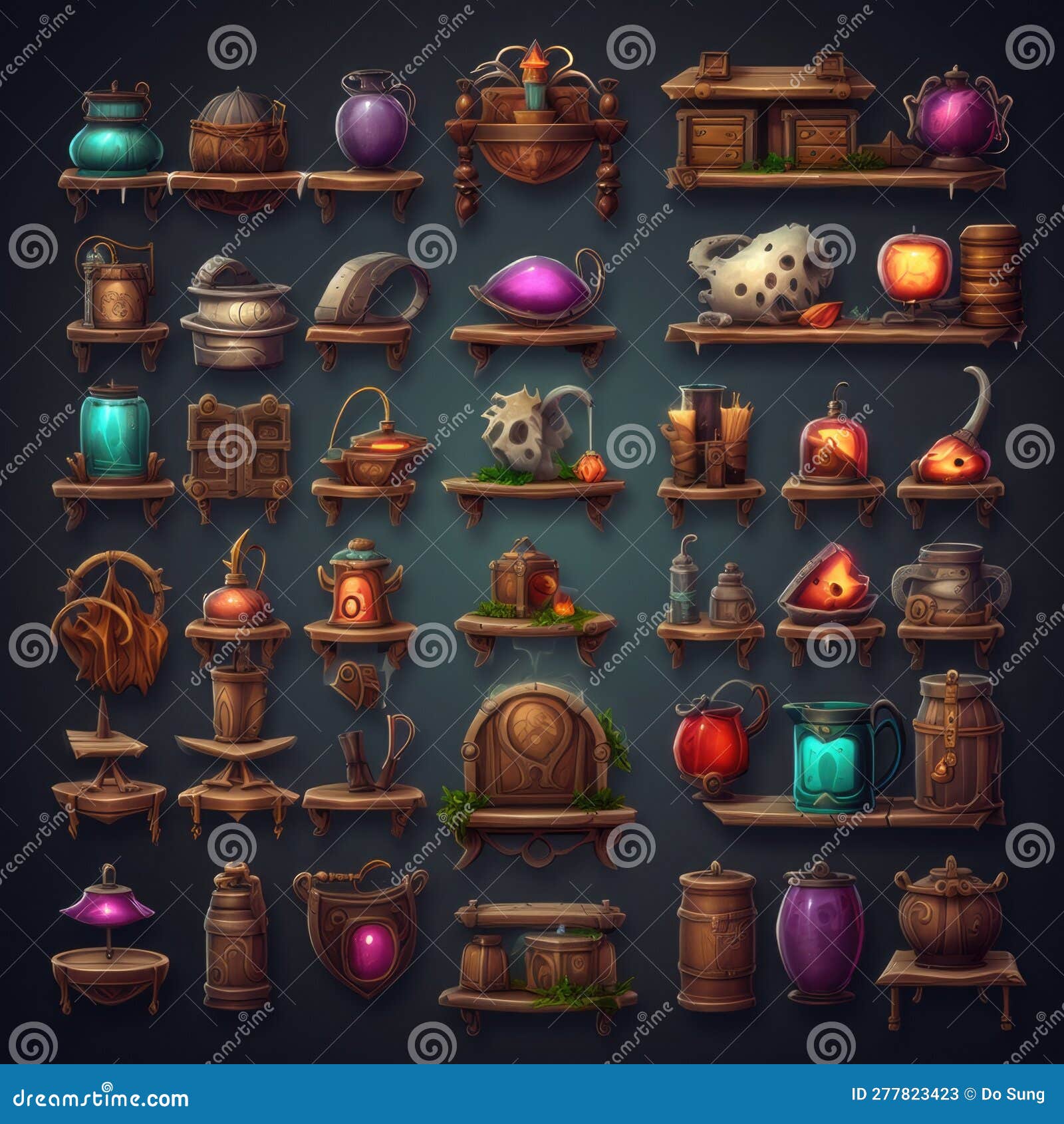 Item game 2d stock illustration. Illustration of keys - 277823423