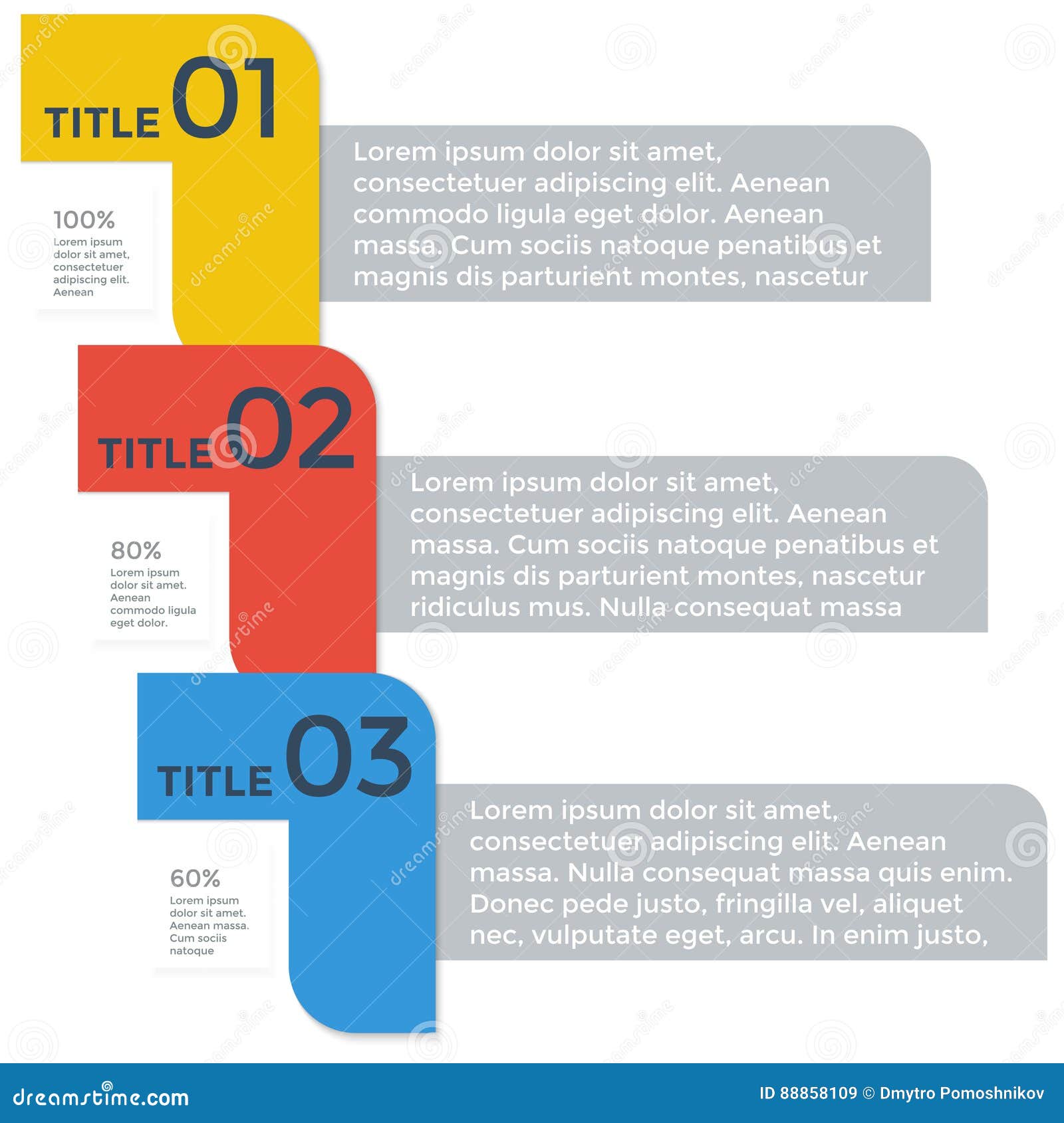 Items Business Infographics Template Stock Vector - Illustration of ...