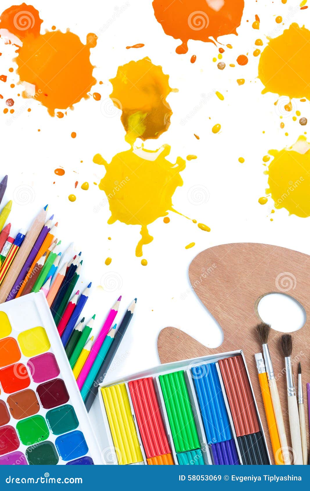 Items for Children S Creativity Stock Image - Image of crayon ...