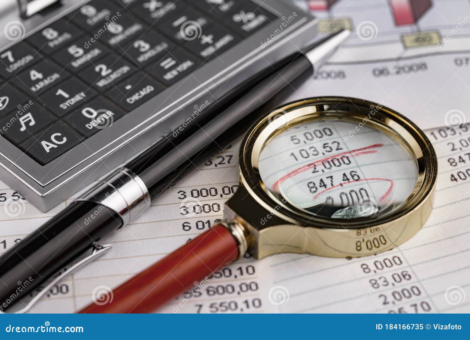 Items for Doing Business in the Office on the Table Stock Image - Image ...