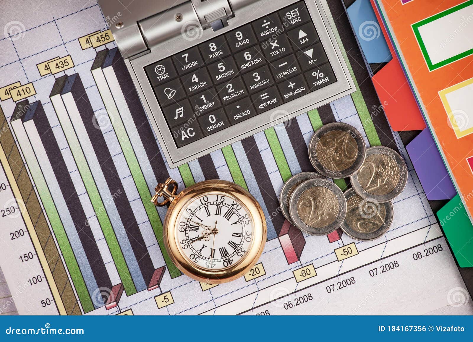 Items for Doing Business in the Office on the Table Stock Photo - Image ...