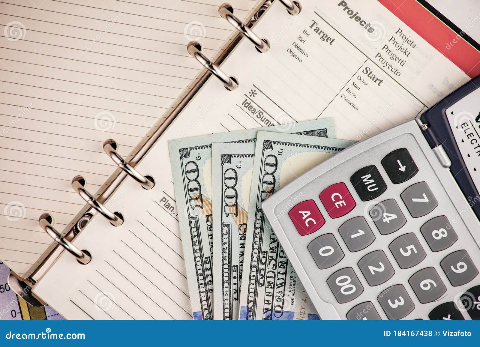 Items for Doing Business in the Office on the Table Stock Photo - Image ...