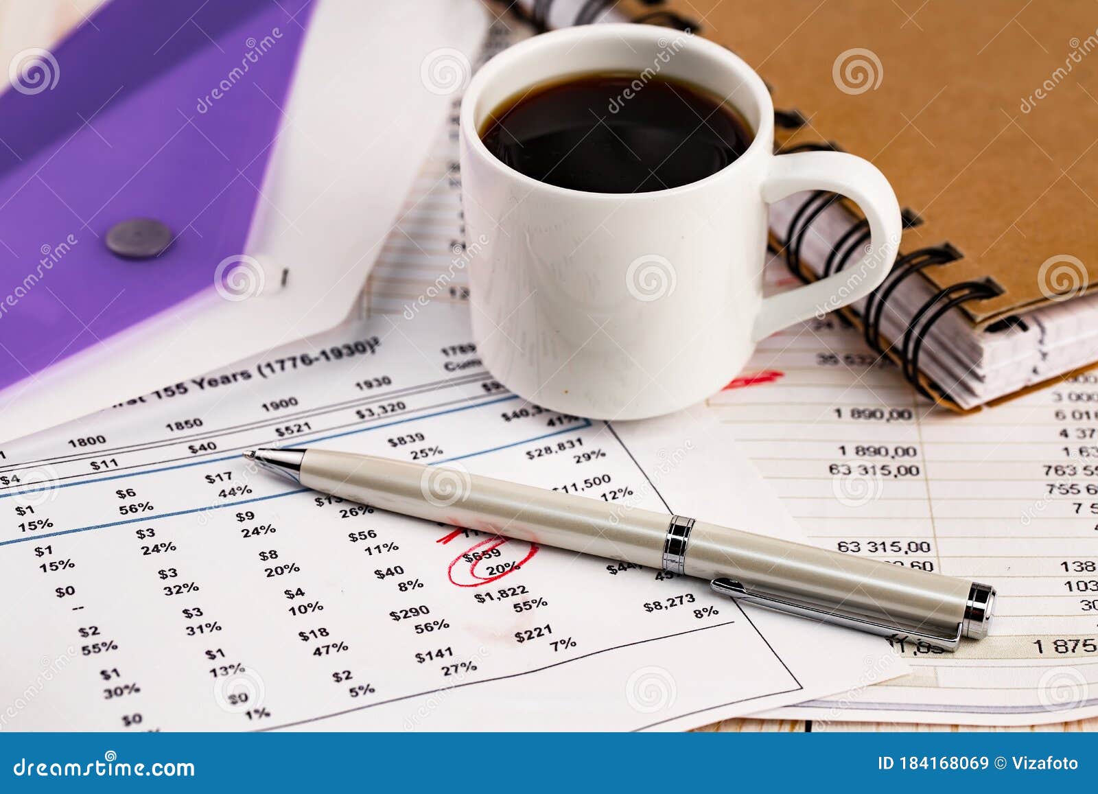 Items for Doing Business in the Office on the Table Stock Image - Image ...