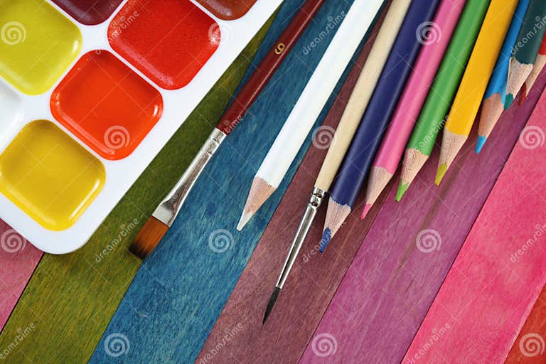 Items for drawing stock photo. Image of imagination, play - 21626600