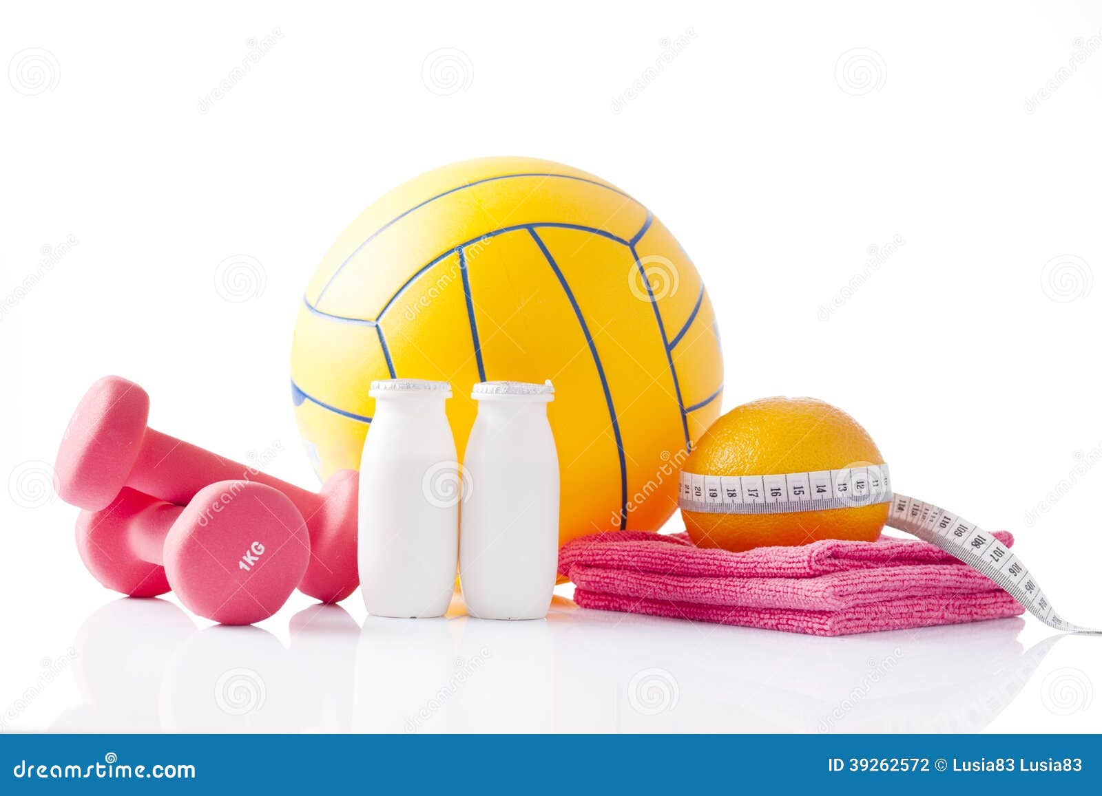 Items for Healthy Physical Activity Stock Photo - Image of green ...